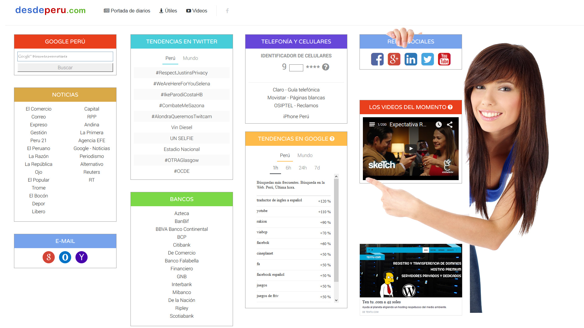 Portal Peruano con tendencias en Perú - desdeperu.com